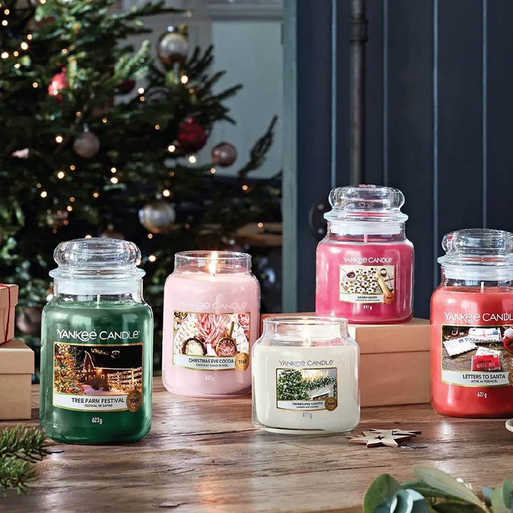 Yankee Candle vonná svíčka Classic ve skle velká Christmas Eve Cocoa 623 g