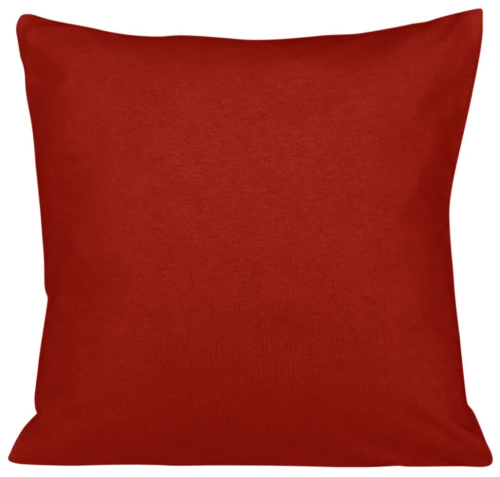 JERSEY POVLAK NA POLŠTÁŘ 029 40X40 CM ČERVENÁ