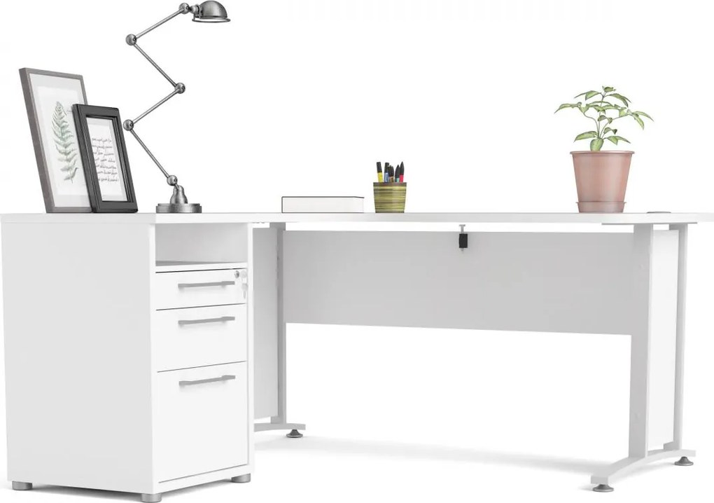 FALCO Psací stůl Office 80400/44 bílá/bílá
