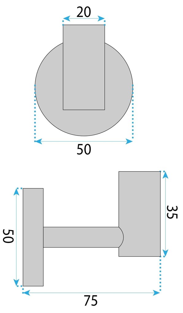 Rea Galo, 1-háček na ručník, 5705 Galo, měděná matná, REA-88030