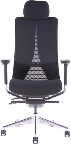 Kancelářská ergonomická židle Sego EGO — černá, nosnost 140 kg