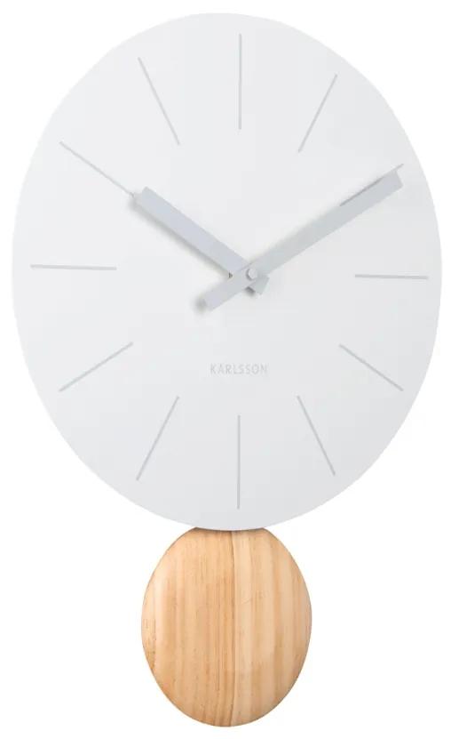 OnaDnes -20% Time for home Bílé nástěnné hodiny Lora 30 cm