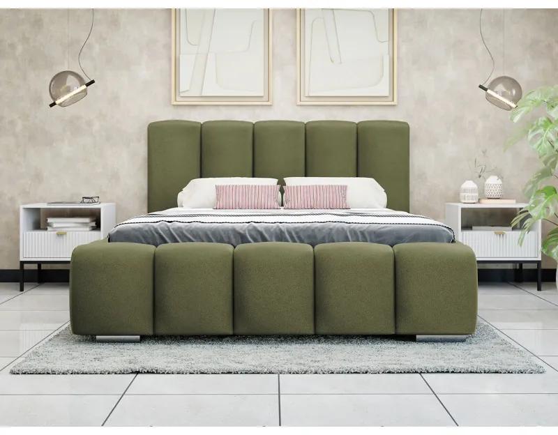Čalouněná manželská postel Lisko, Rozměr postele: 180x200, Barva potahu: Paros 01