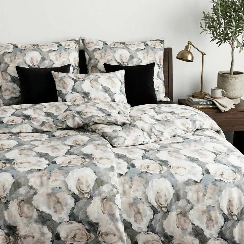 SCANquilt povlečení EXCLUSIVE TENCEL PLUS oyster šedokrémová 140 x 200/70 x 90 cm