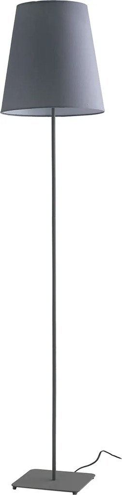 faneurope I-ELVIS-PT GR stojací lampa 1xE27 kov v barvě šedá