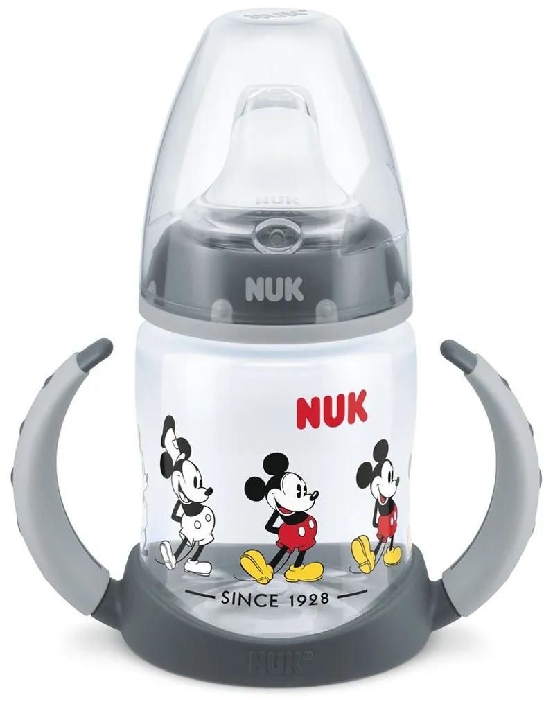 Kojenecká láhev na učení NUK Disney Mickey 150 ml šedá