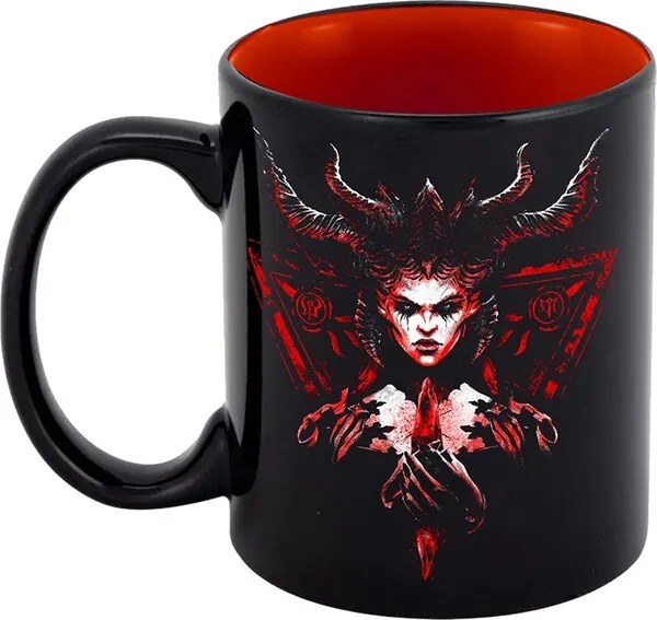Keramický hrnek Diablo IV - Lilith, Queen of the Succubi 330 ml (dárkové balení) Vícebarevná
