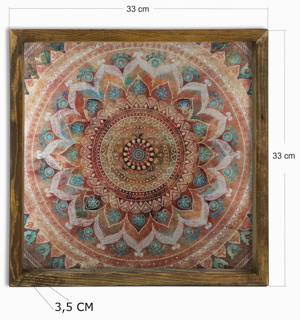 Nástěnný obraz Mandala 33x33 cm vícebarevný