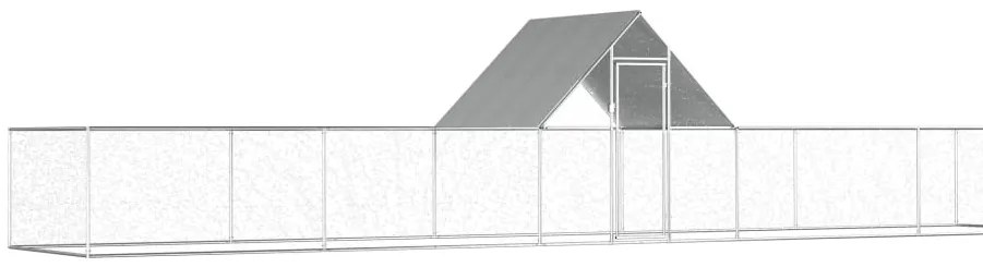 Klec pro kuřata 10 x 2 x 2 m pozinkovaná ocel