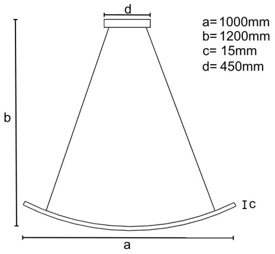 LED Stmívatelný lustr na lanku LED/70W/230V 3000-6500K + dálkové ovládání