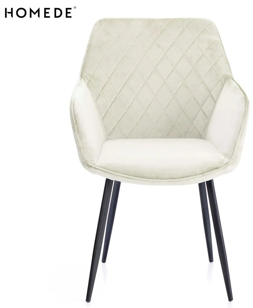Designová židle Vialli krémová