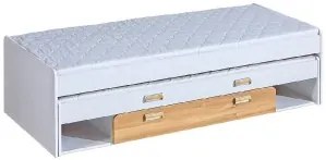Casarredo LIMO L16 výsuvná postel s úl. prostorem bílá/dub nash