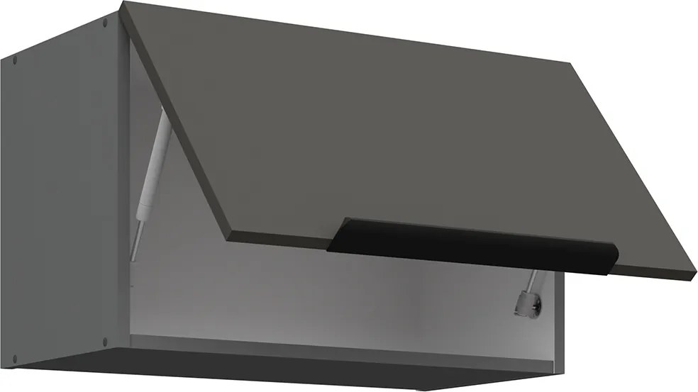 ARIA pi | horní skříňka 60 GU-36 1F výklopná | 60 cm | ANTI FINGERPRINT povrch | antracit/šedá grafit