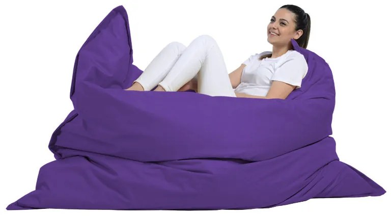 Atelier del Sofa Zahradní sedací vak Giant Cushion 140x180 - Purple, Purpurová