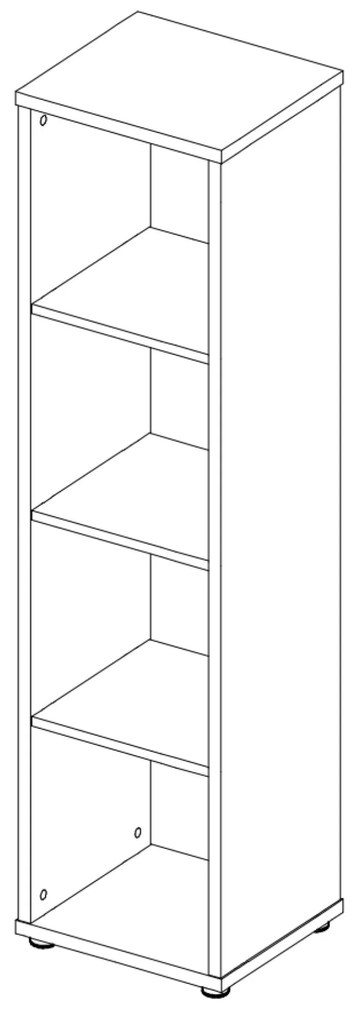 Sconto Regál/knihovna LITE RM41 dub sonoma