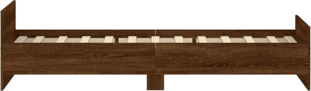 vidaXL Rám postele 100 x 200 cm kompozitní dřevo [835938] Barva: kouřový dub