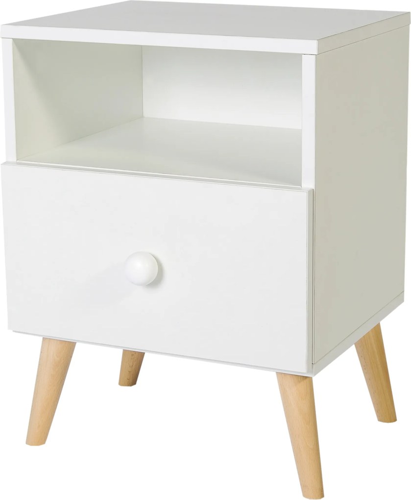 ADRK Furniture Noční stolek se zásuvkou LOGAN NS-Log-W-L016