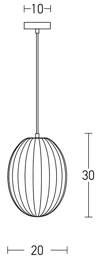 Zambelis 1981 závěsné svítidlo kouřově šedé, 1xE14, 30cm