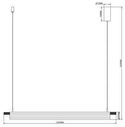 Zuma Line 003064-034746 - LED Lustr na lanku ARCUS LED/14W/230V zlatá