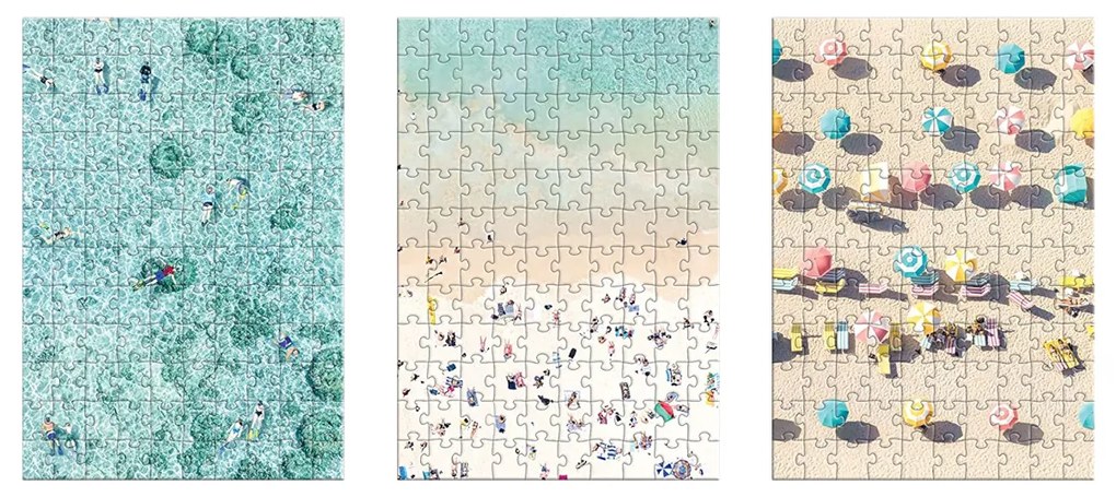 Galison Puzzle Letecké záběry pláží 3×120 dílků