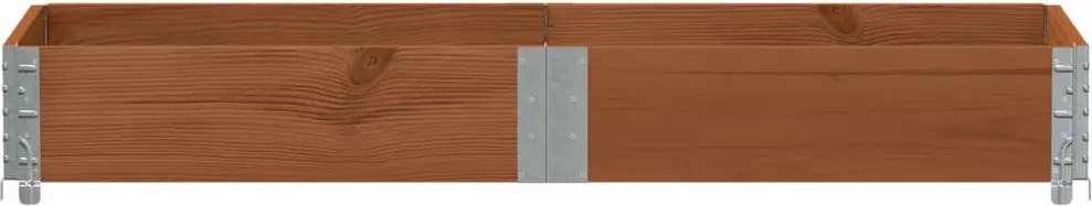 Zahradní truhlík hnědý 150x50 cm masivní borové dřevo 3295406