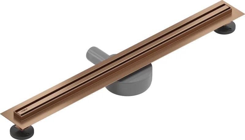 Mexen Flat 360° Slim sprchový žlab 50 cm, měděná matná, 1C41050
