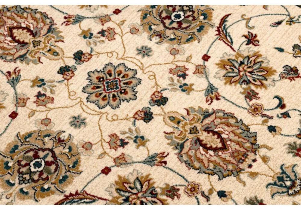 Vlněný kusový koberec Tari krémový bordó 200x300cm