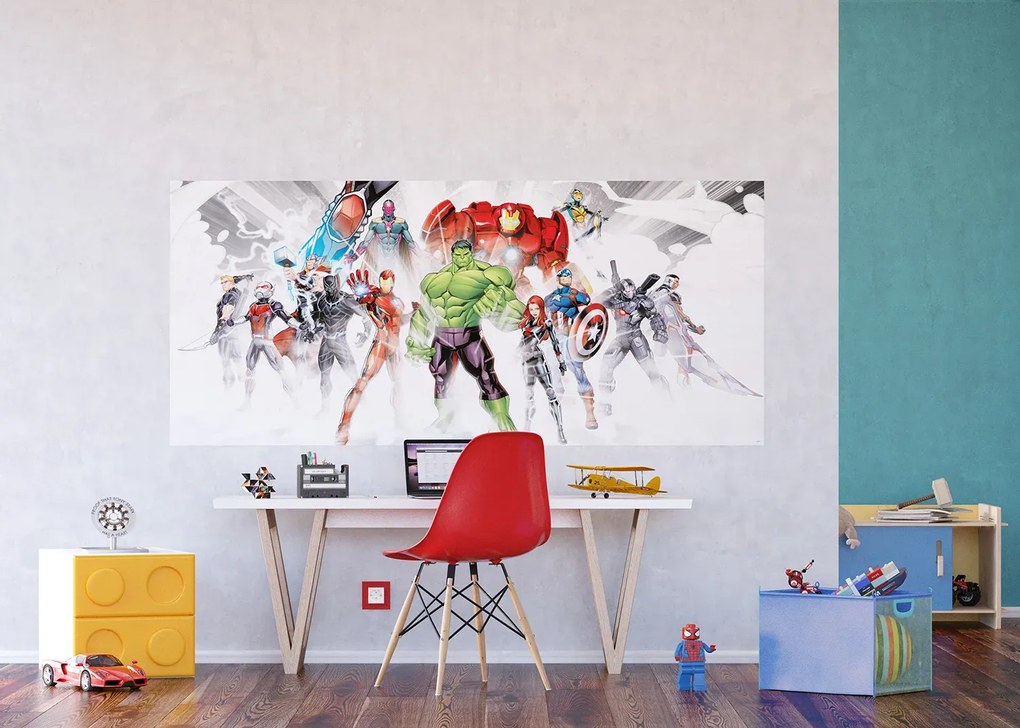 Dětská vliesová fototapeta na zed' Marvel Avengers – Komiksy, Disney | 202 x 90 cm | DFTDNH 5396
