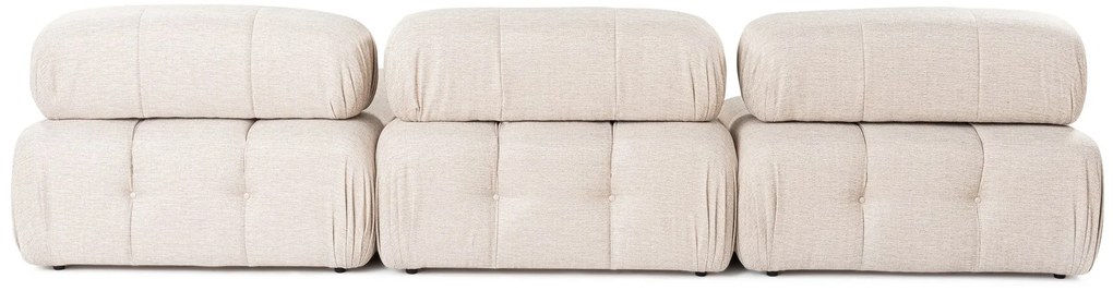 Hanah Home Čtyřmístná pohovka s pufem DOBLO světle hnědá 315 cm