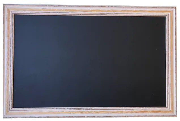 Toptabule.sk  Černá křídová tabule PREMIUM v provensálském dřevěném rámu 90x120 cm