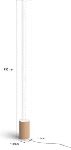 Philips - LED RGBW Stmívatelná stojací lampa Hue SIGNE LED/29W/230V 2000-6500K