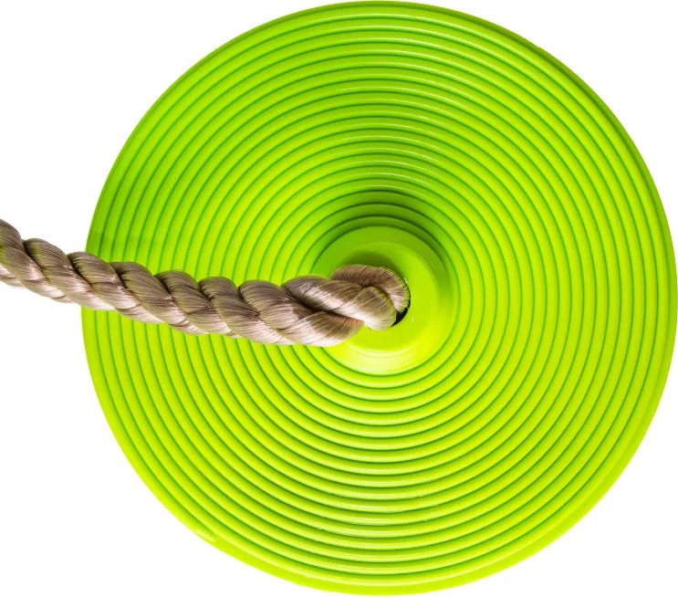 4iQ Šplhací lano se sedákem 30cm pro dětská hříště - Světle zelené