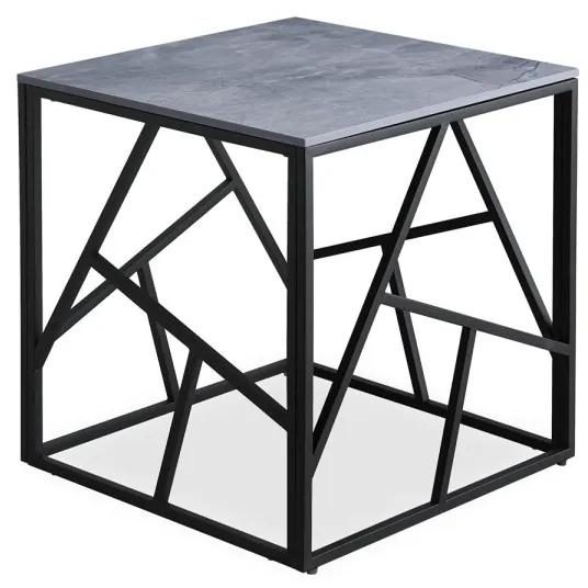 Odkládací stolek UNIVERSE 2 55 cm šedý/černý