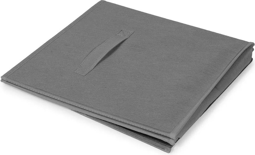 Tmavě šedý plastový úložný box 31x31x31 cm – Compactor