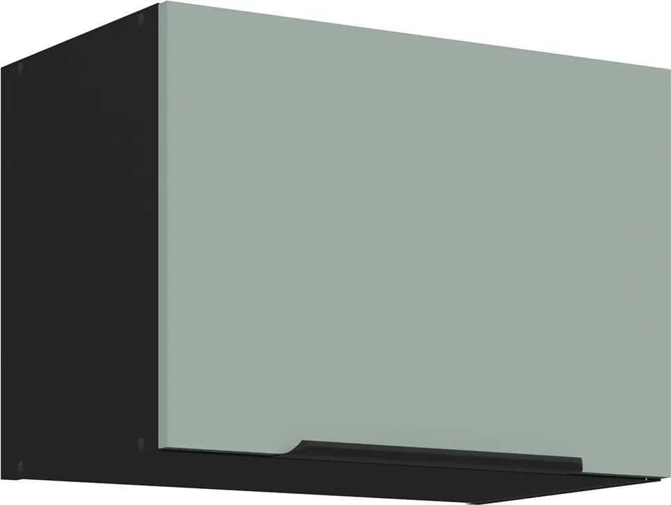 ARIA sc | horní skříňka 50 GU-36 1F výklopná | 50 cm | ANTI FINGERPRINT povrch | černá/aquamarine