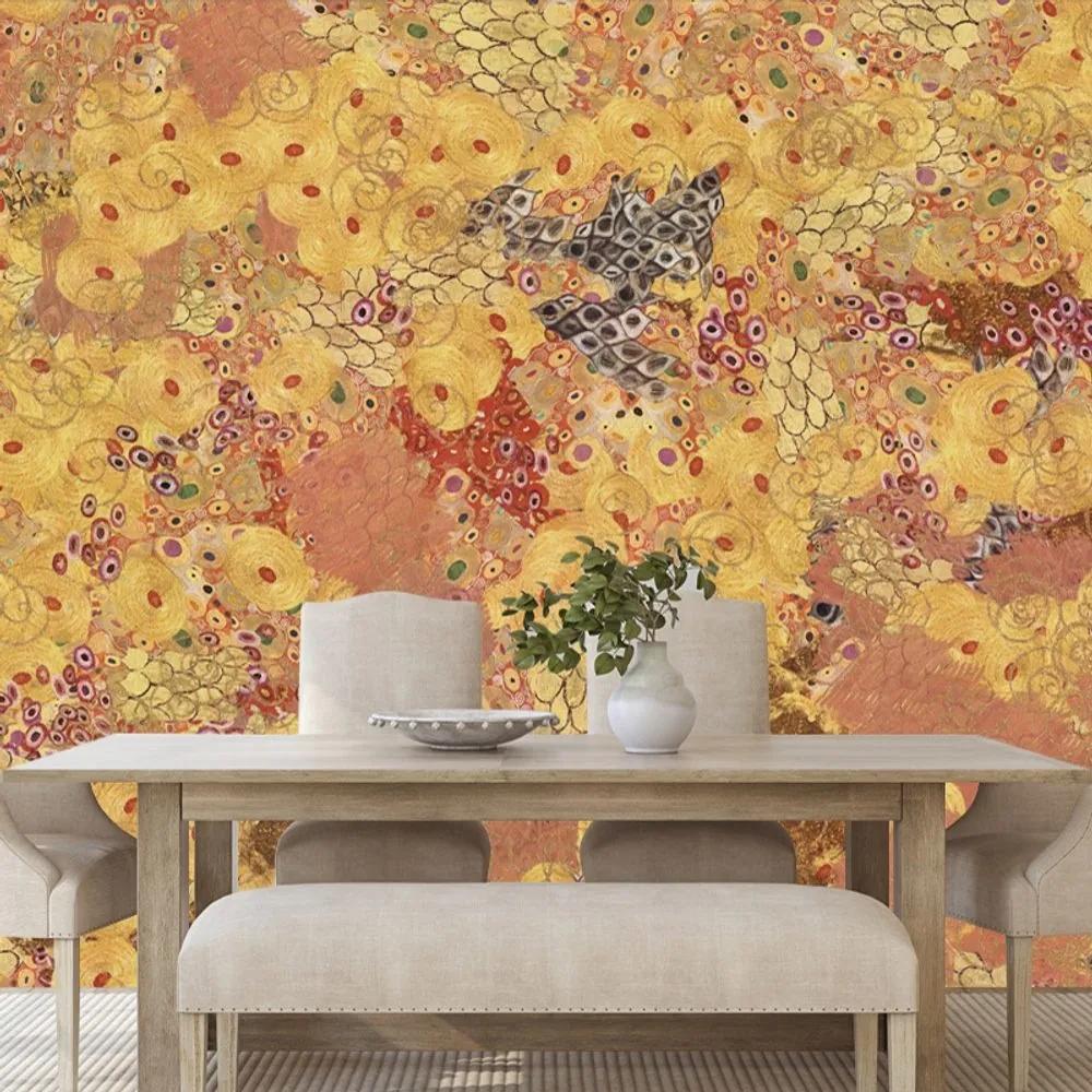 Samolepící tapeta abstrakce ve stylu G. Klimta - 300x200 cm