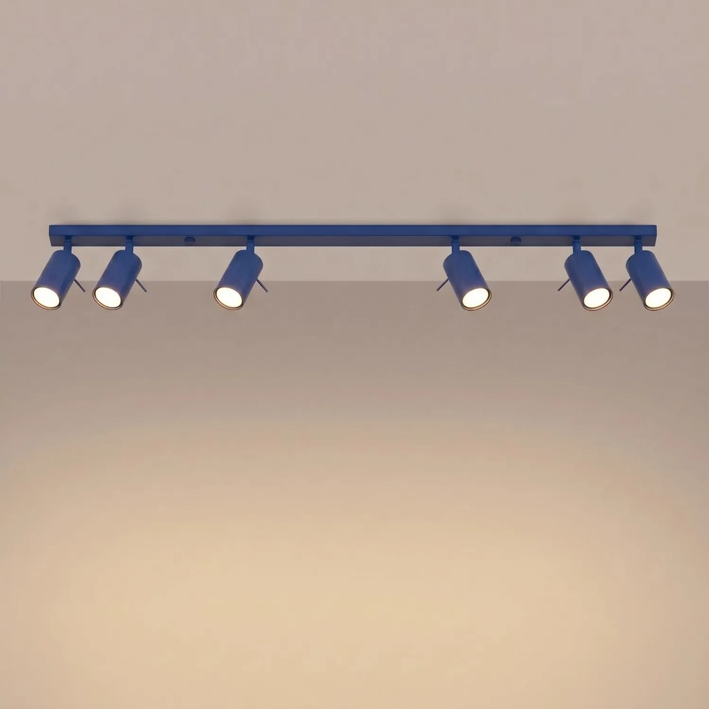Sollux Lighting Stropní svítidlo RING 6L ultramarínové