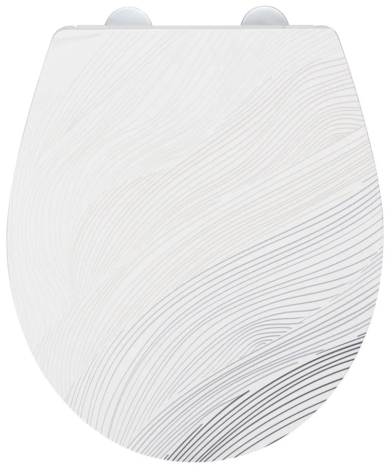 Záchodové prkénko s automatickým zavíráním 38 x 44,5 cm Menin – Wenko
