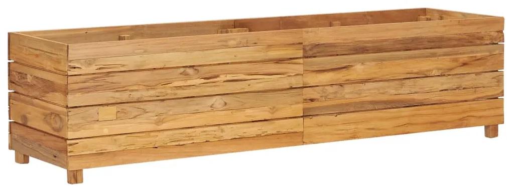 Vyvýšený záhon 150x40x38 cm recyklované teakové dřevo a ocel