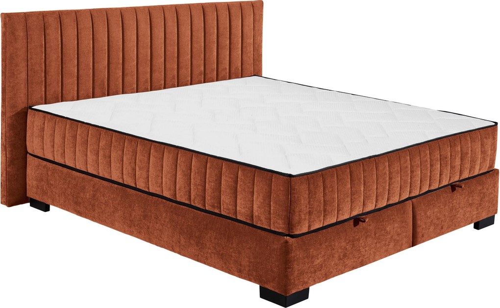 XXXLutz AMERICKÁ POSTEL, 180/200 cm, koňaková MID.YOU - Postele s úložným prostorem - 002220053916