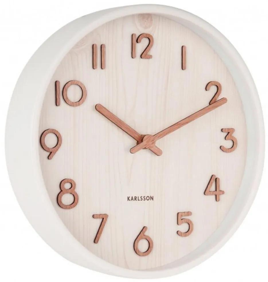 Designové nástěnné hodiny Karlsson KA5808WH 22cm