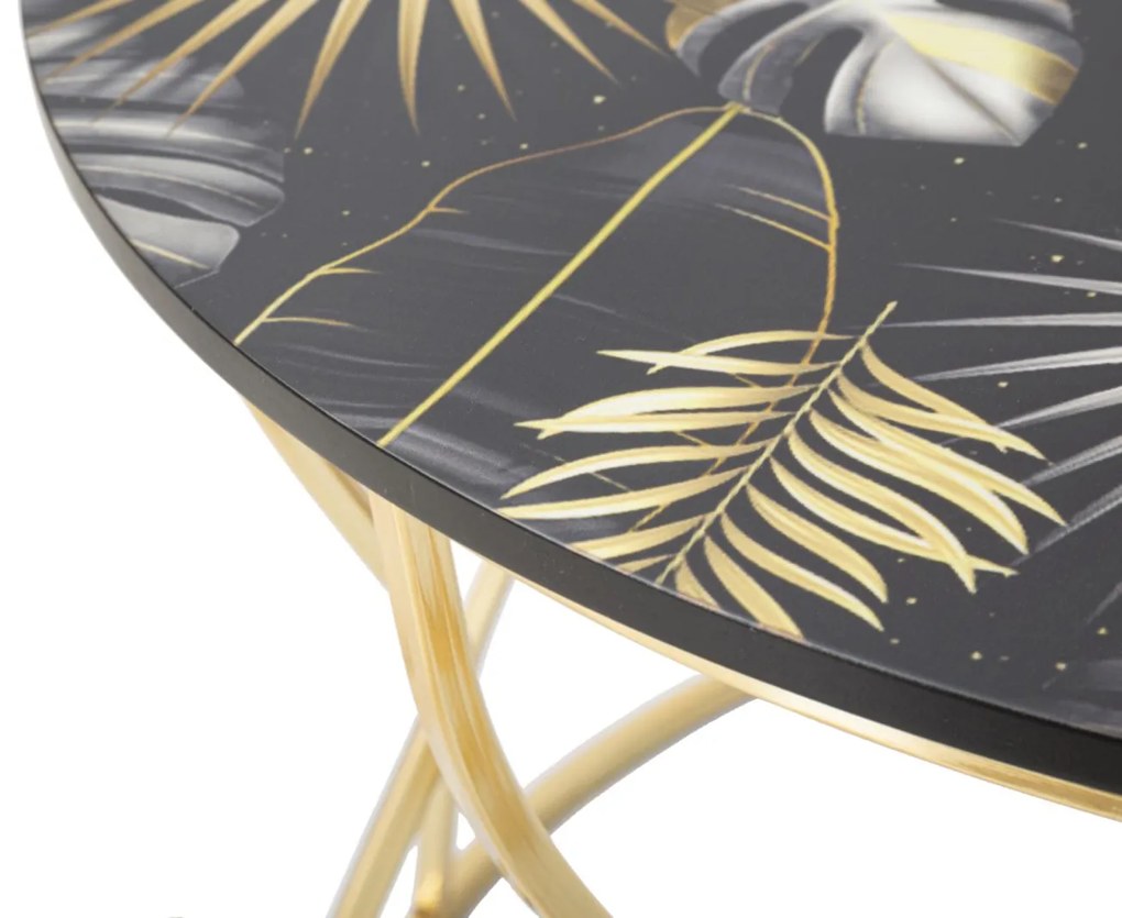 Kulatý konferenční stolek Alterno Leaves, 70x43,5 cm
