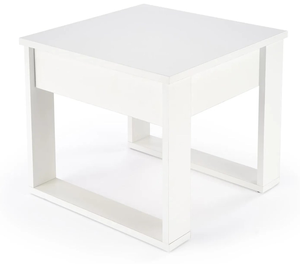 HALMAR NEA konferenční stolek čtverec bílý
