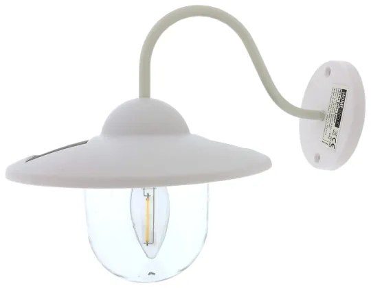 LED Solární nástěnné svítidlo LED/0,5W/1,2V IP44 bílá