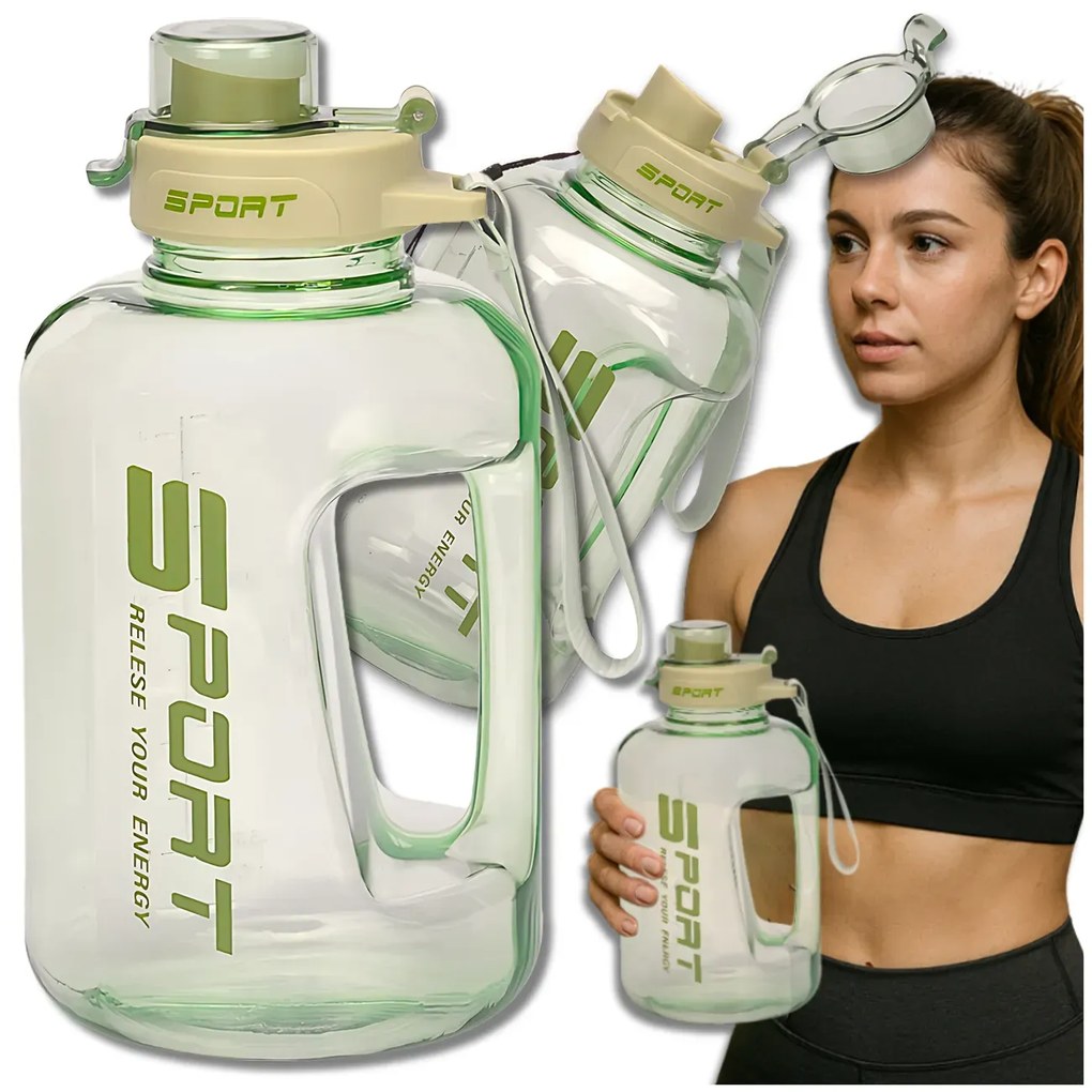 Camerazar Sportovní láhev na běh TRESSARI 1700 ml BPA FREE ideální na vodu a sportovní aktivity