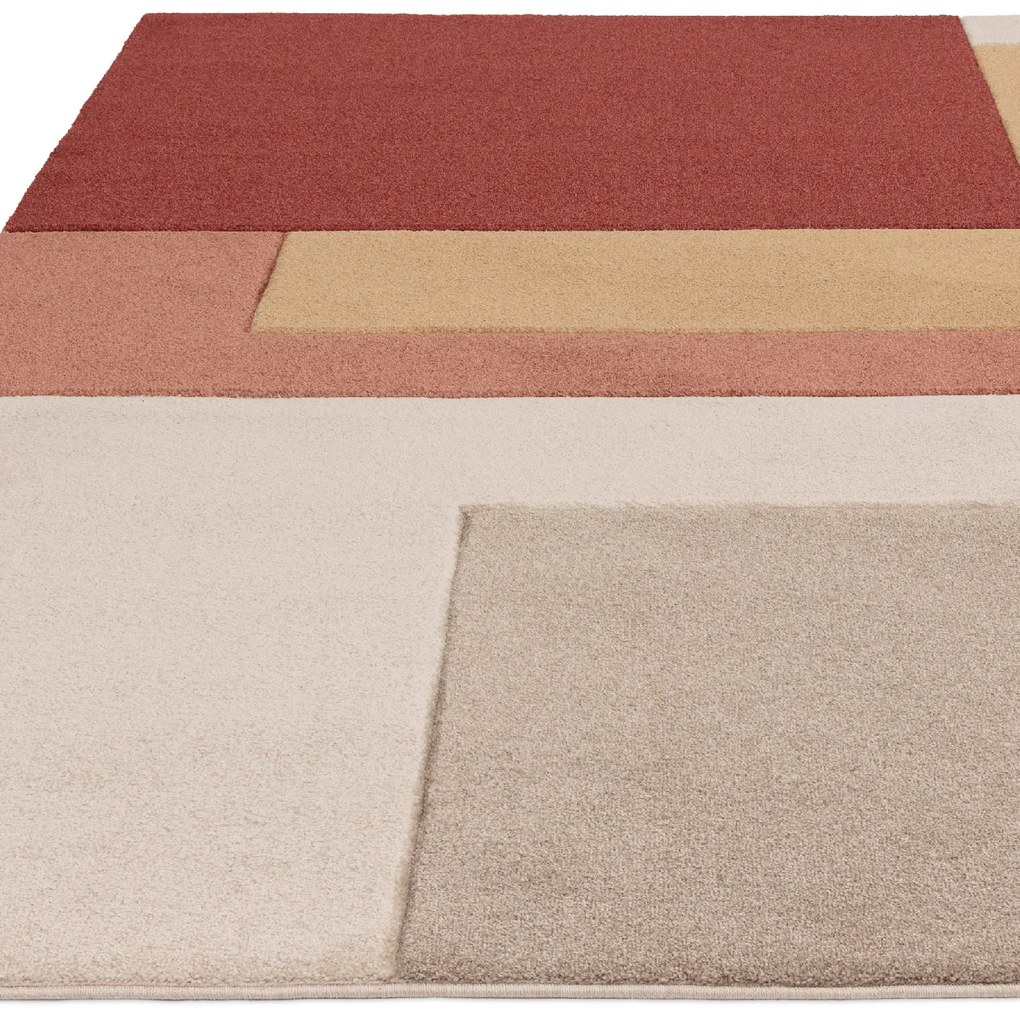 Tribeca Design Kusový koberec Furla Blocks Earth Rozměry: 120x170 cm