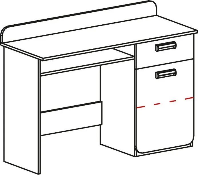 Casarredo - Komfort nábytek Dětský psací stůl LIMO L10 zelený