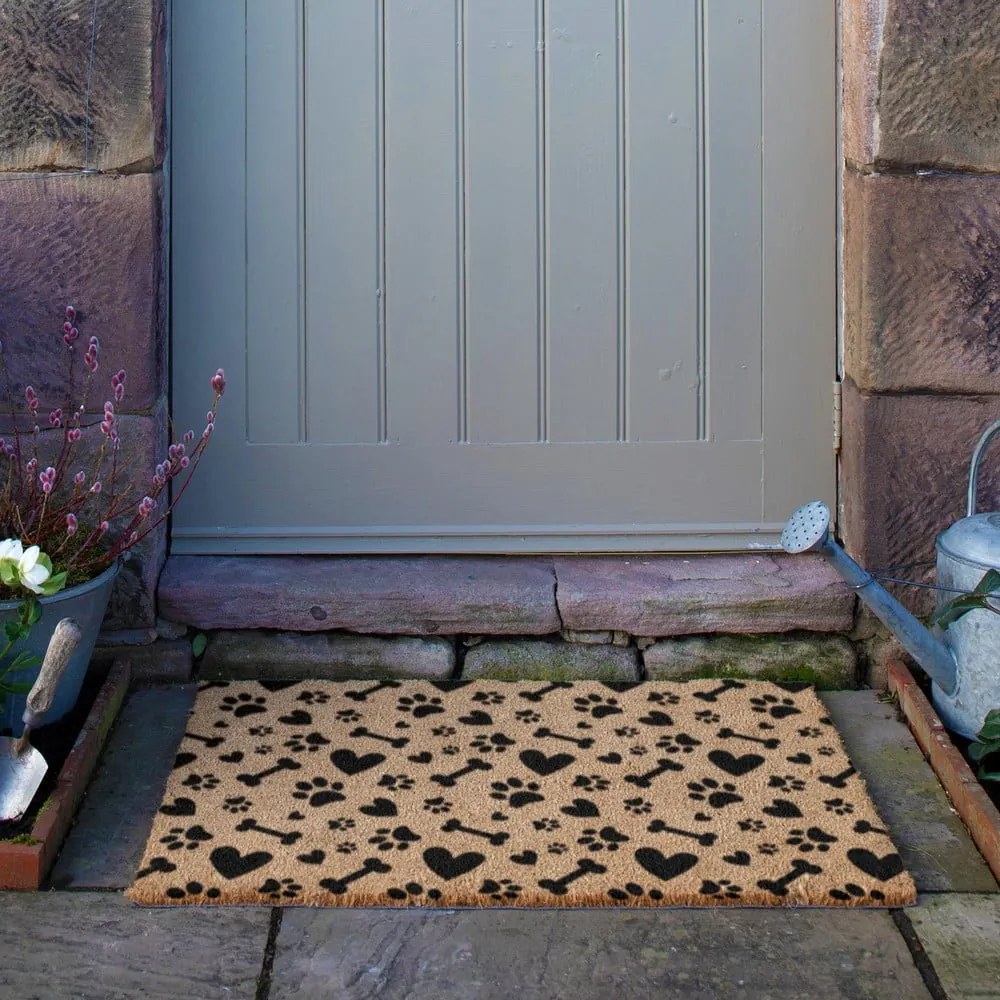 Rohožka z kokosového vlákna 40x60 cm Paws and Bones – Artsy Doormats