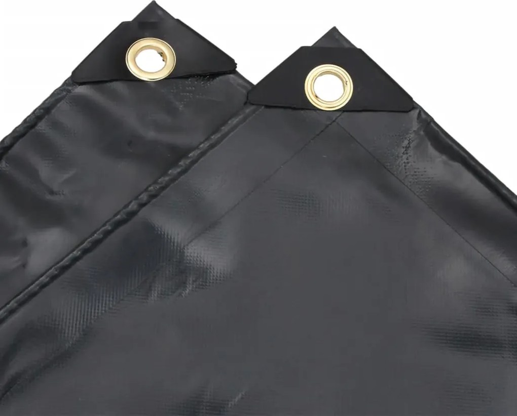 Plachta antracitová 1,5 x 2,5 m 650 g/m² 156101