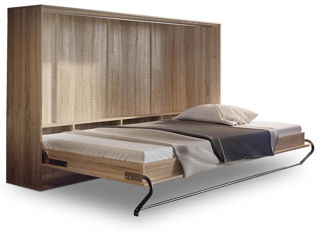 Vodorovná sklápěcí postel Concept Pro CP-04 Dub sonoma 140 x 200